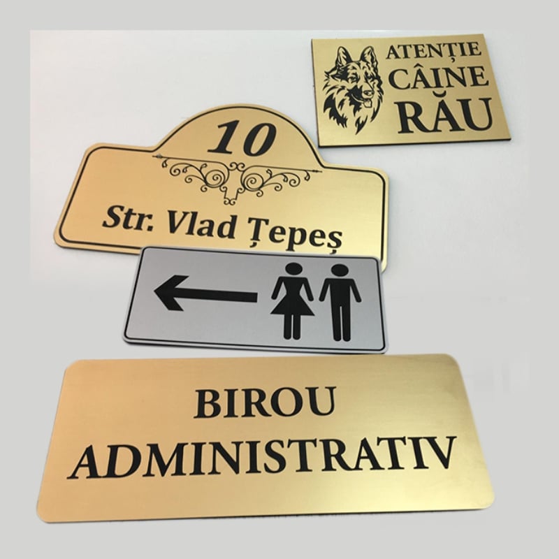 Placute Gravate - Solutie ideala de expunere si afisare, metalex